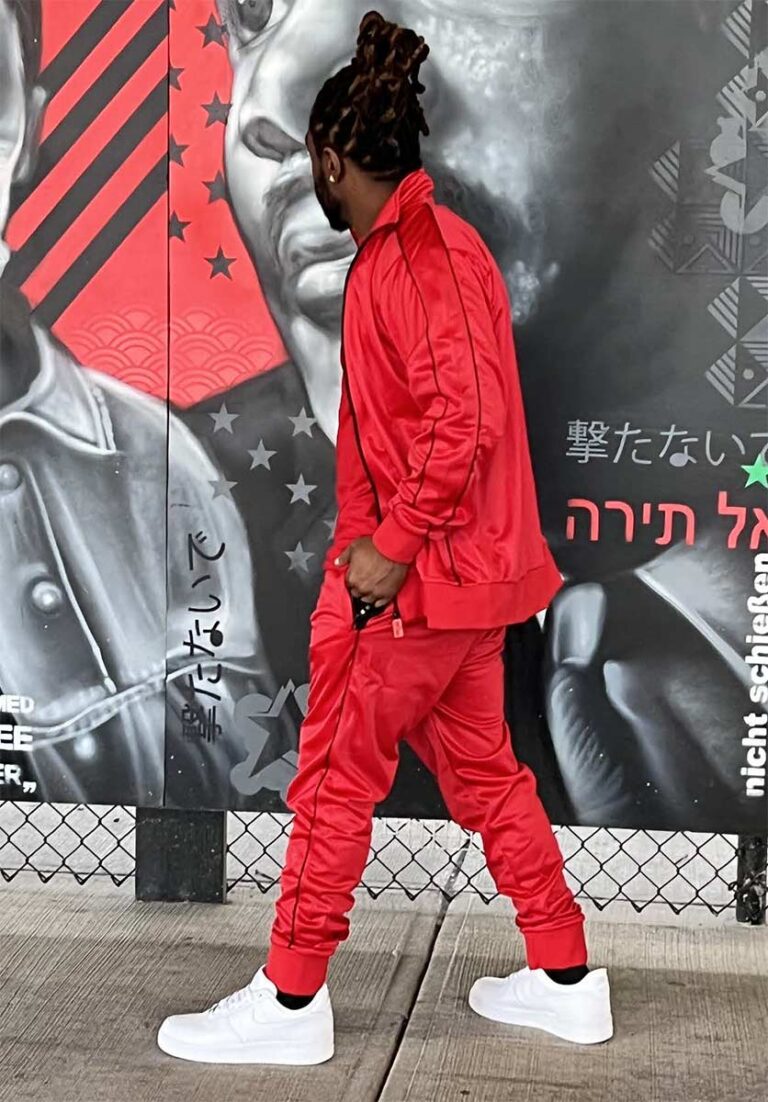 Men’s Matching Dripping Red tracksuit - IRise Era Apparel